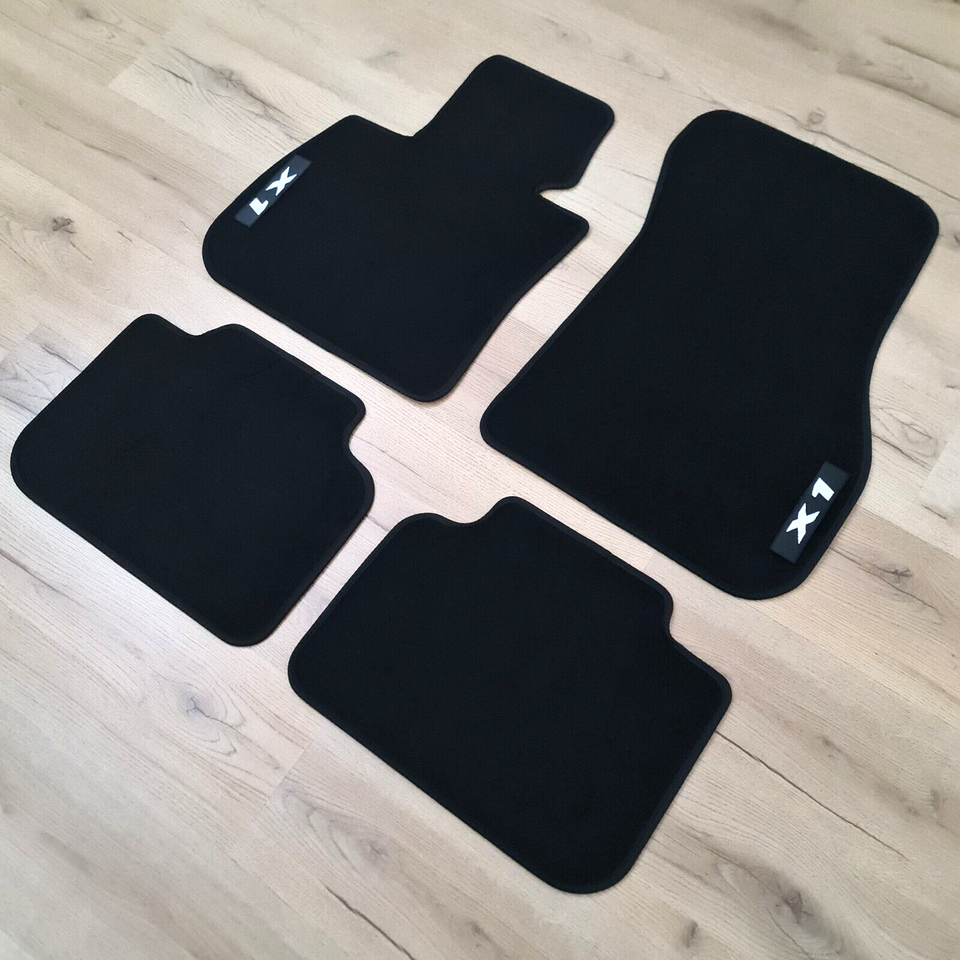 Car Floor Mats Velour for BMW X1 2015 2023 Carpet Black Waterproof All ...