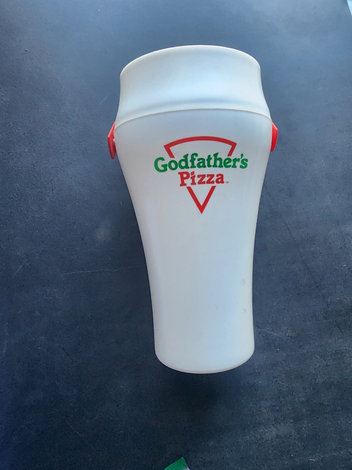 Vintage 1980’s*Coca Cola*Godfather's Pizza*Plastic Cooler Jug/Pitcher*w ...