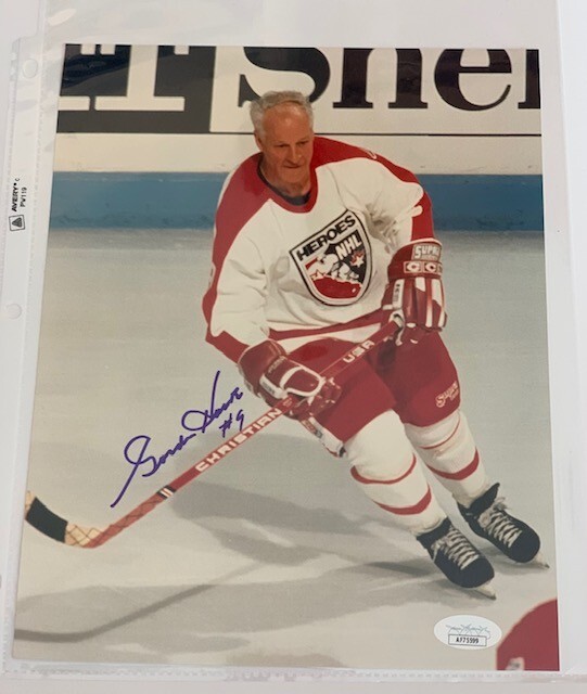 Gordie Howe Heroes of NHL Signed 8x10 Photo Autograph JSA AF75599 | eBay