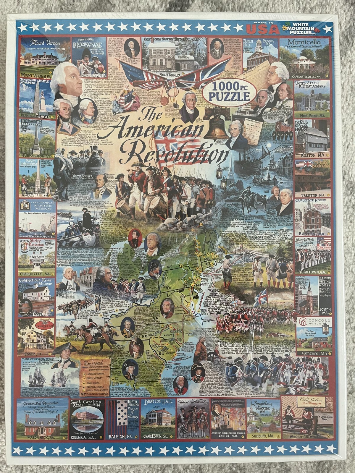 The American Revolution 1000 Piece Jigsaw Puzzle by White Mountain New ...