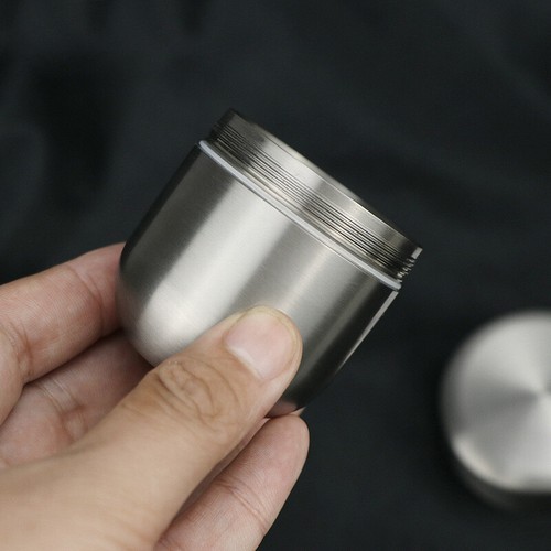 Hot EDC Titanium Waterproof Pill Holder Organizer Container Tea Storage ...