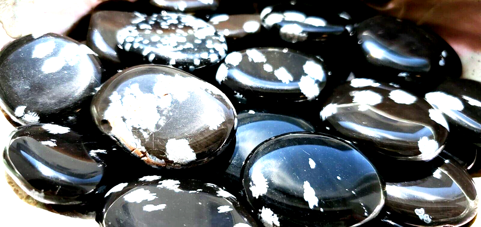 Snowflake Obsidian Disc | eBay
