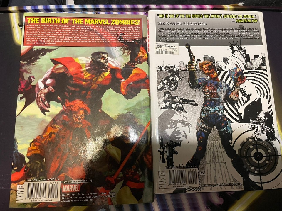 Marvel Zombies Graphic Novel Lot Dead Days And 2 Comic Book | eBay
