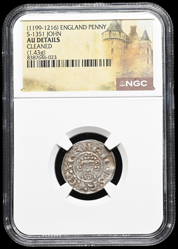 ENGLAND. John Lackland. 1199-1216. AR Penny, S-1351, NGC AU Details | eBay