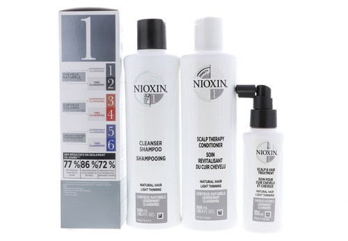 Nioxin Hair System Kit 1 Cleanser 10oz , Therapy 10oz and Treatment 3 ...