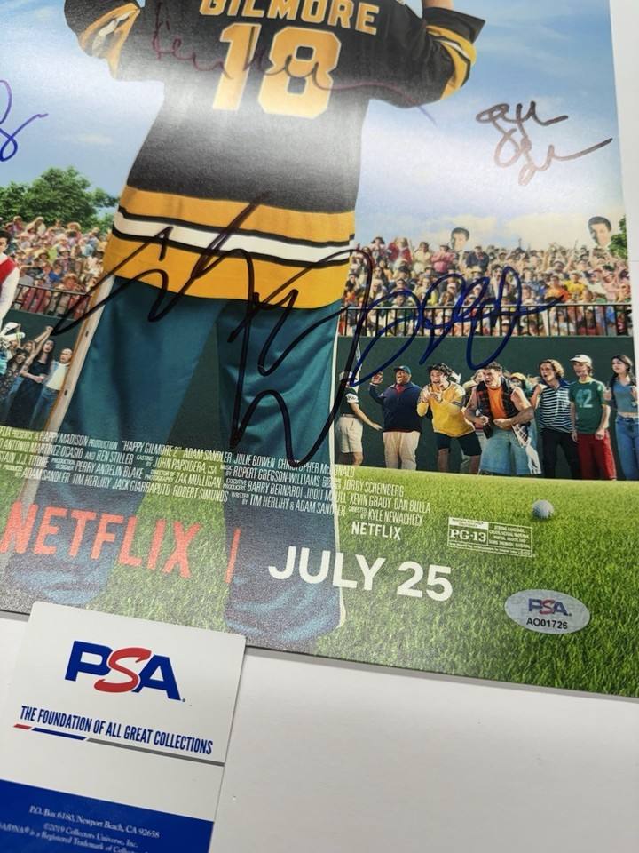 ⛳️ ADAM SANDLER ⛳️ HAPPY GILMORE 2 Signed 12x18 Poster X5 Autographs ...