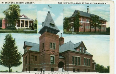 SACO MAINE ME "THORNTON ACADEMY" MULTIVIEW W/B UNUSED POSTCARD | eBay