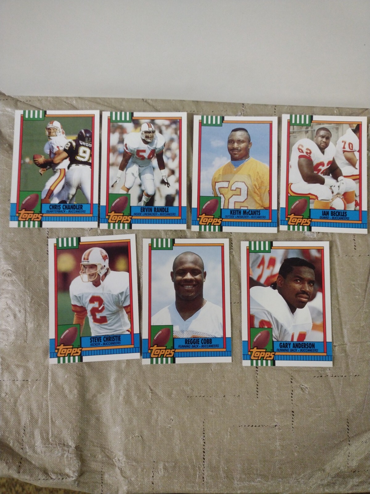 1990 Topps Traded Football Tampa Bay Buccaneers 7 Card Team Set | eBay