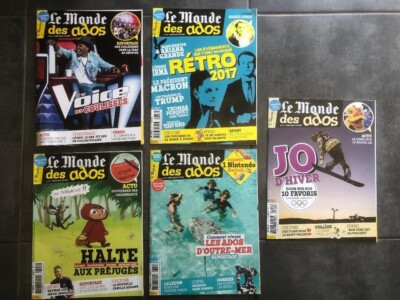 Lot de 6 magazines Le Monde des ados de 2017 à 2019 | eBay