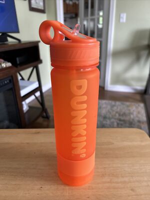 Dunkin Donuts Orange Hydration Sipper 2020 Tumbler 27oz | eBay