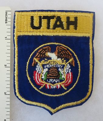 UTAH - EMBROIDERED U.S. STATE SHIELD SOUVENIR PATCH | eBay