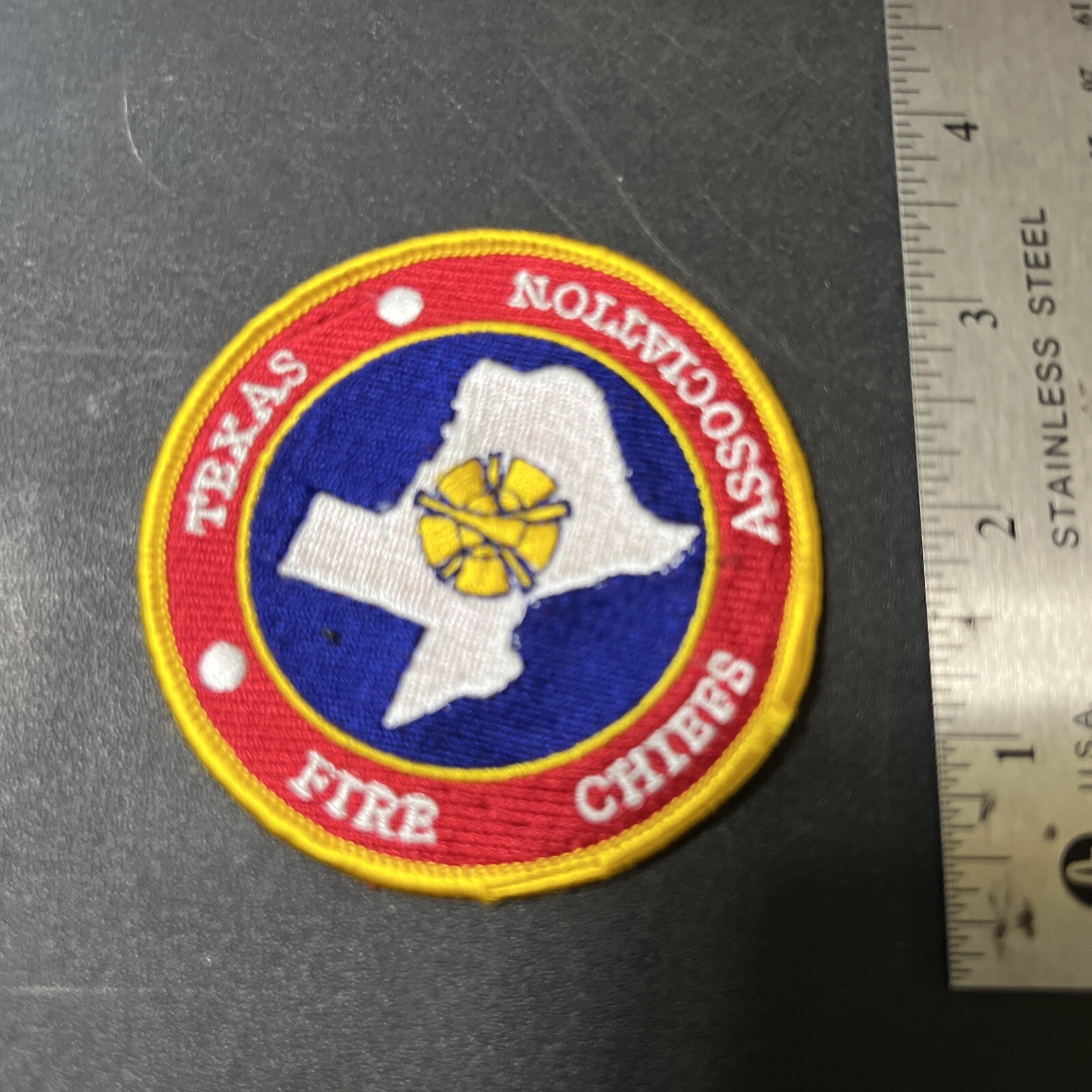 Vintage Obsolete Texas Fire Department Patch Chiefs Association | eBay