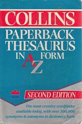Collins Paperback Thesaurus: In A to Z Form - Paperback By Hanks ...