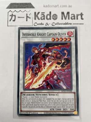 Infernoble Knight Captain Oliver MP21-EN188 1st Edition YuGiOh TCG Card ...
