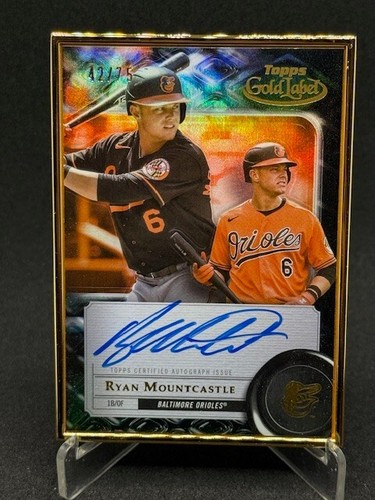 2022 Topps Gold Label - Framed Autographs Black #FA-RM Ryan Mountcastle ...