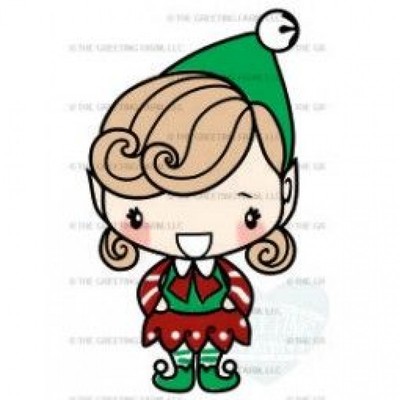 ELF ANYA-The Greeting Farm Cling Mount Rubber Stamp-Stamping Craft ...