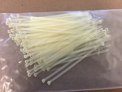 3 Packs Of 100 4in Cable Tie, Ty Rap® Self Lock Nylon Natural, 91.95mm ...
