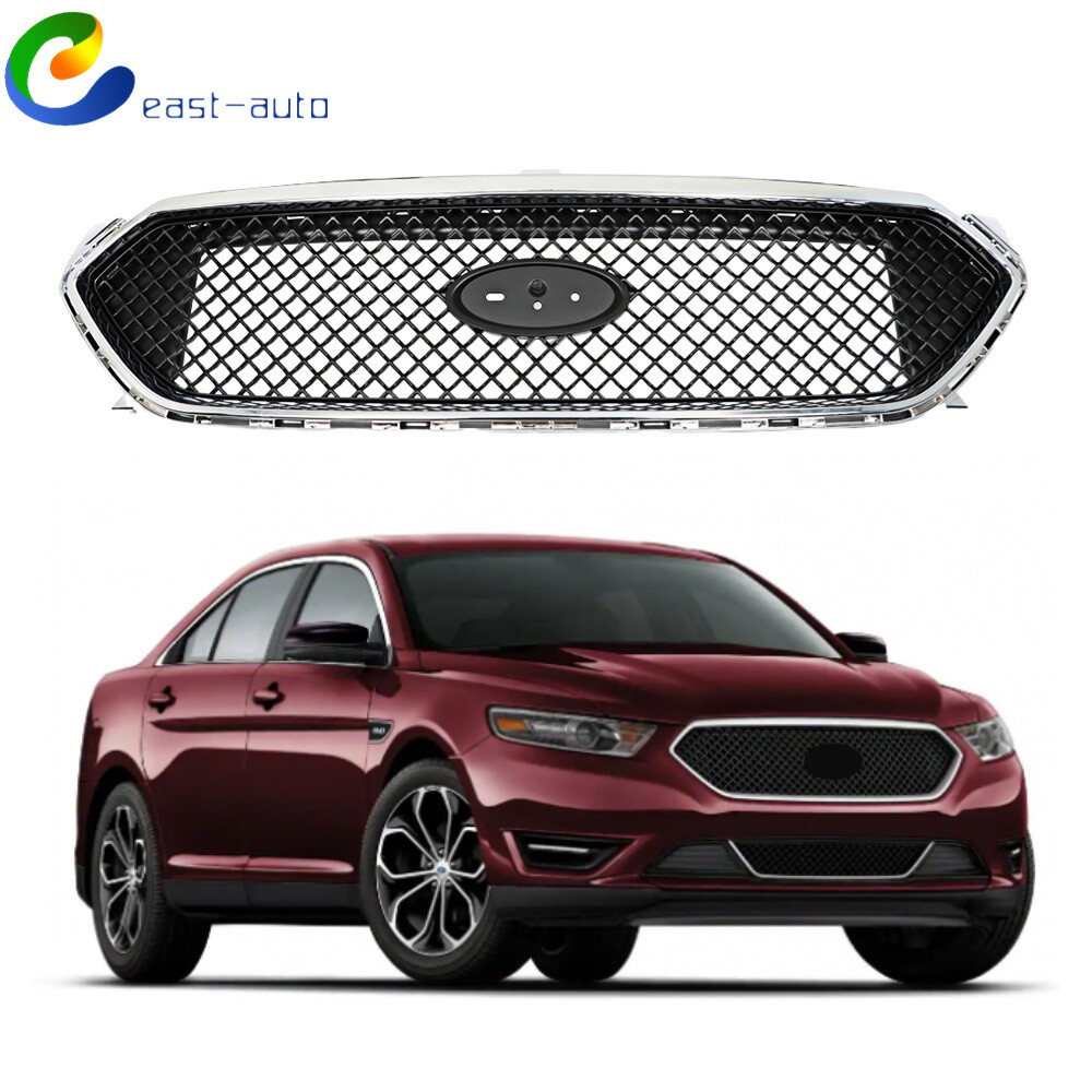 Front Upper Grille Chrome & Black DG1Z-8200-DC For 2013-2019 Taurus ...