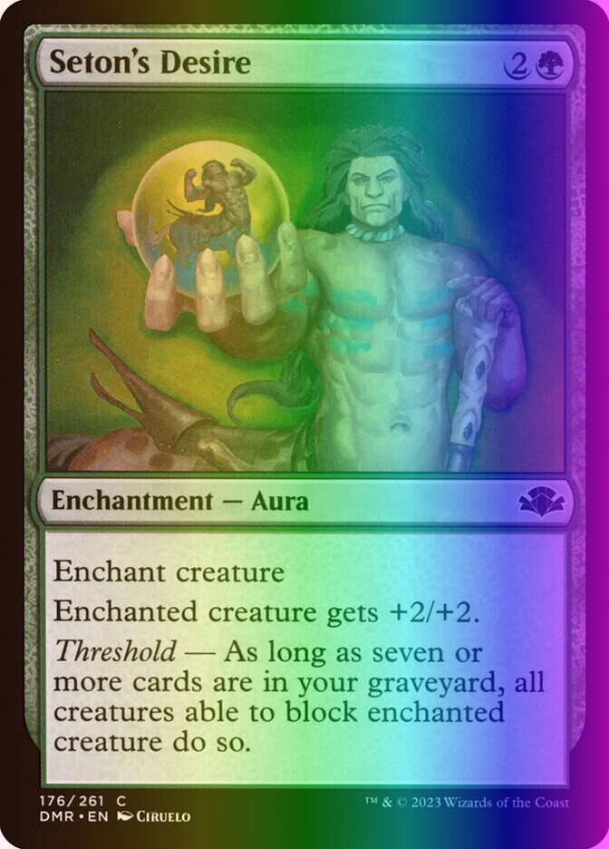 MTG Magic the Gathering Seton's Desire (176/520) Dominaria Remastered LP FOIL | eBay