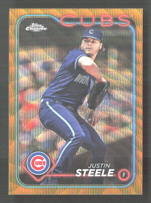2024 Topps Chrome #258 Justin Steele Gold Wave Refractor #/50 | eBay