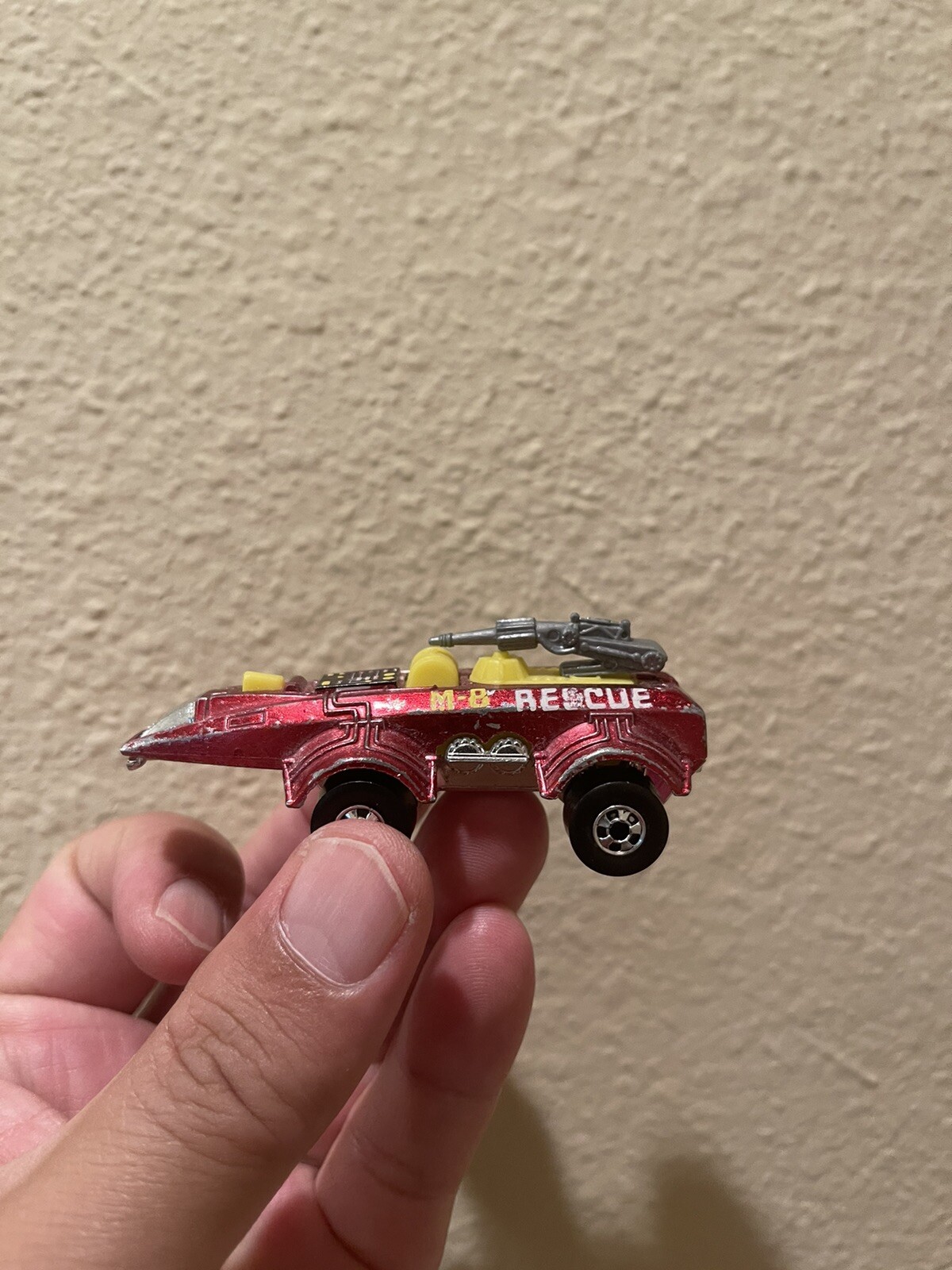 Hot Wheels 1978 Spacer Racer Metallic Red Space Car M-8 Rescue Vehicle ...
