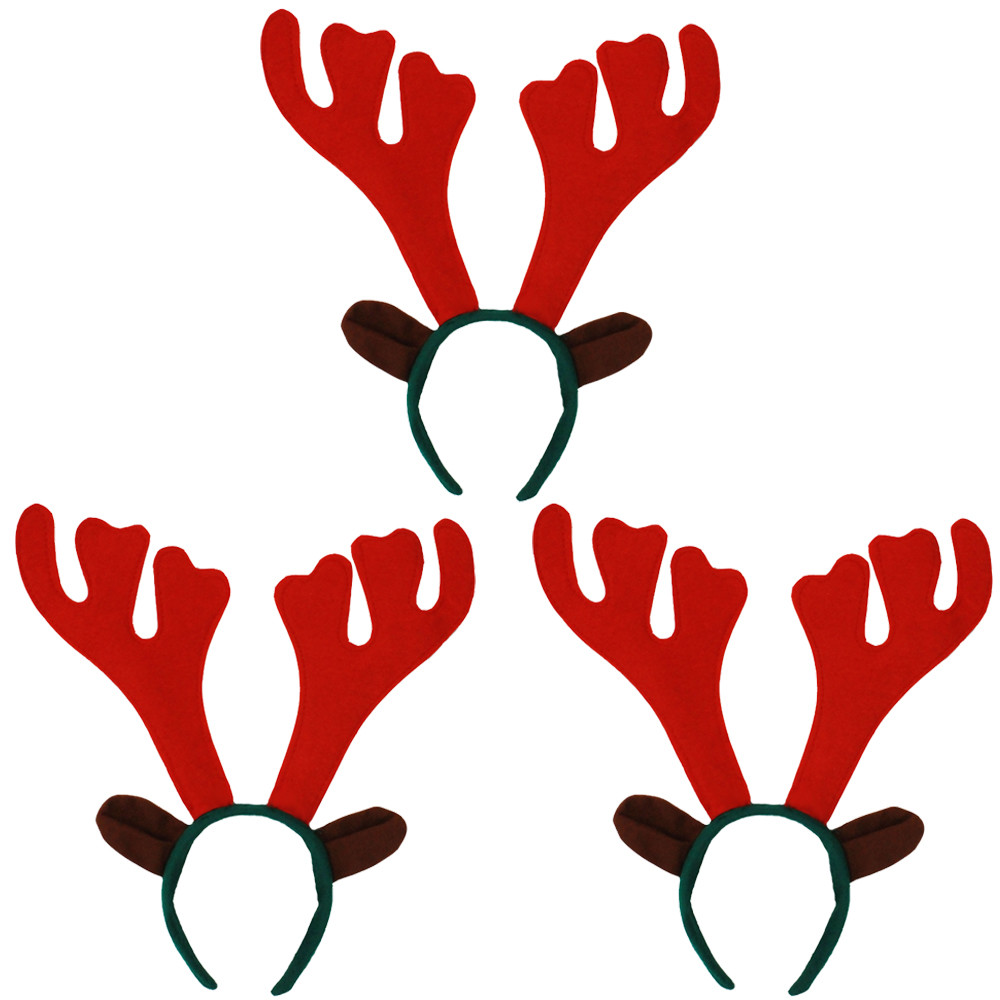 REINDEER ANTLERS CHRISTMAS FANCY DRESS COSTUME ACCESSORY XMAS FESTIVE ...