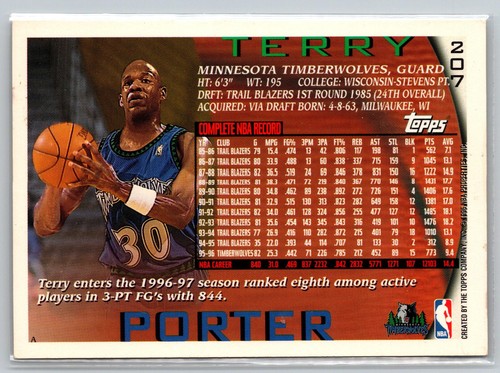 1996-97 Topps #207 Terry Porter | eBay