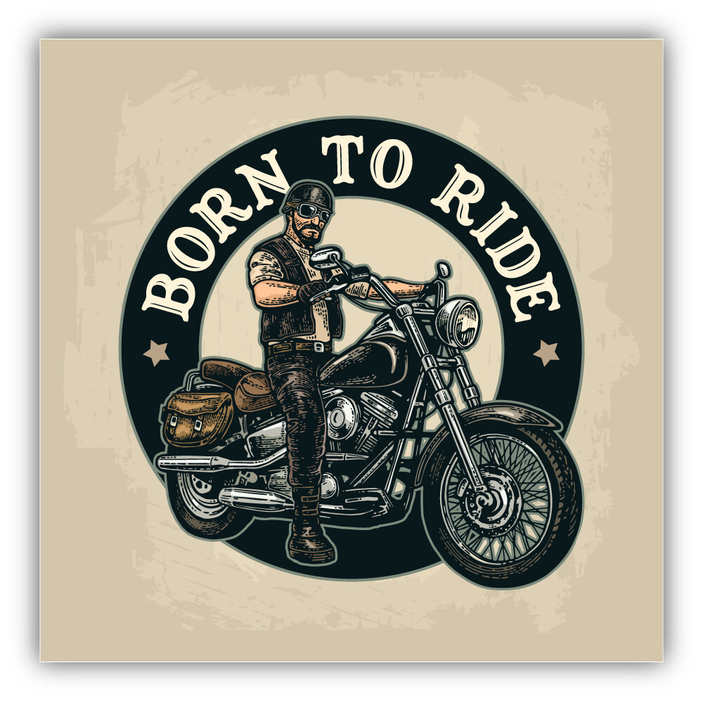 Born To Be Ride Slogan Vinyl Sticker Bumper Decal | eBay
