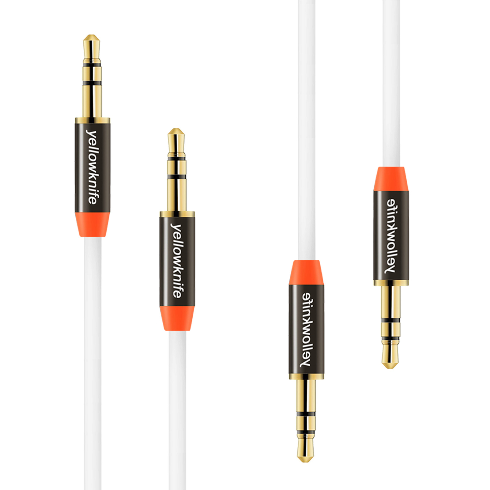 Green 1M 2M 3.5mm AUX Cable Mini Jack to Jack Male Audio Auxiliary Lead ...