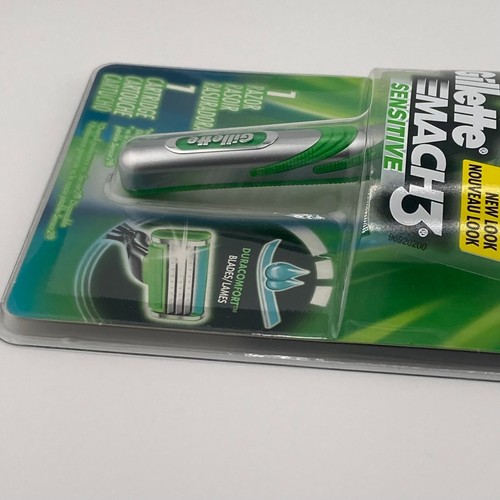 Gillette Mach 3 Sensitive Razor 1 Handle + 1 Cartridge DISCONTINUED ...