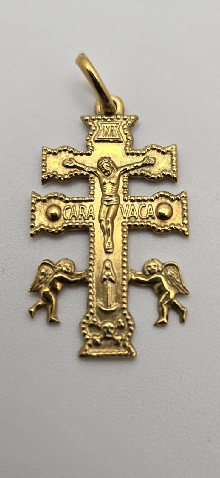18kt Yellow Gold Cruz De Caravaca 3.1 Grams Religious Pendant | eBay
