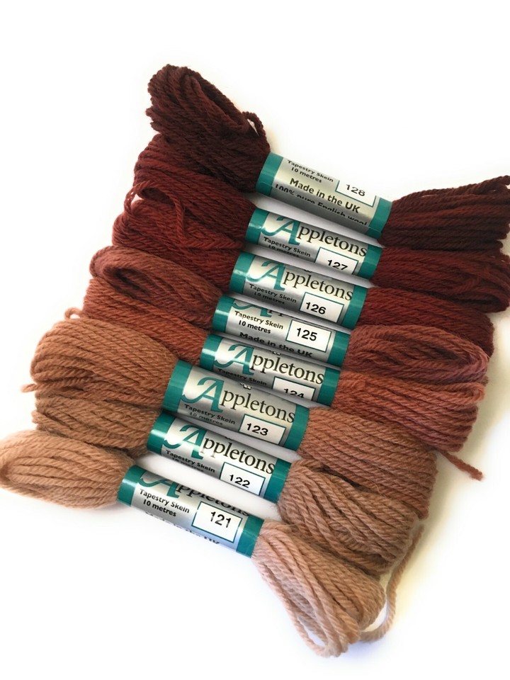 Sets of Appletons Wool Skeins Colour Range - Tapestry 4ply & Crewel ...