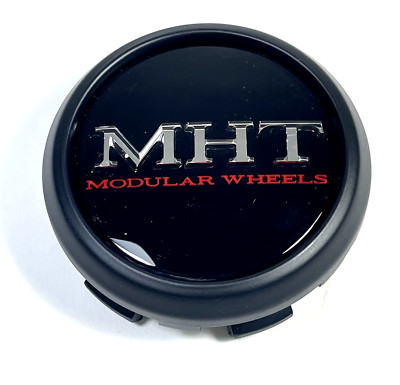MHT Wheels Black Custom Wheel Center Cap # 1001-03 / 1001-03B (1 CAP ...