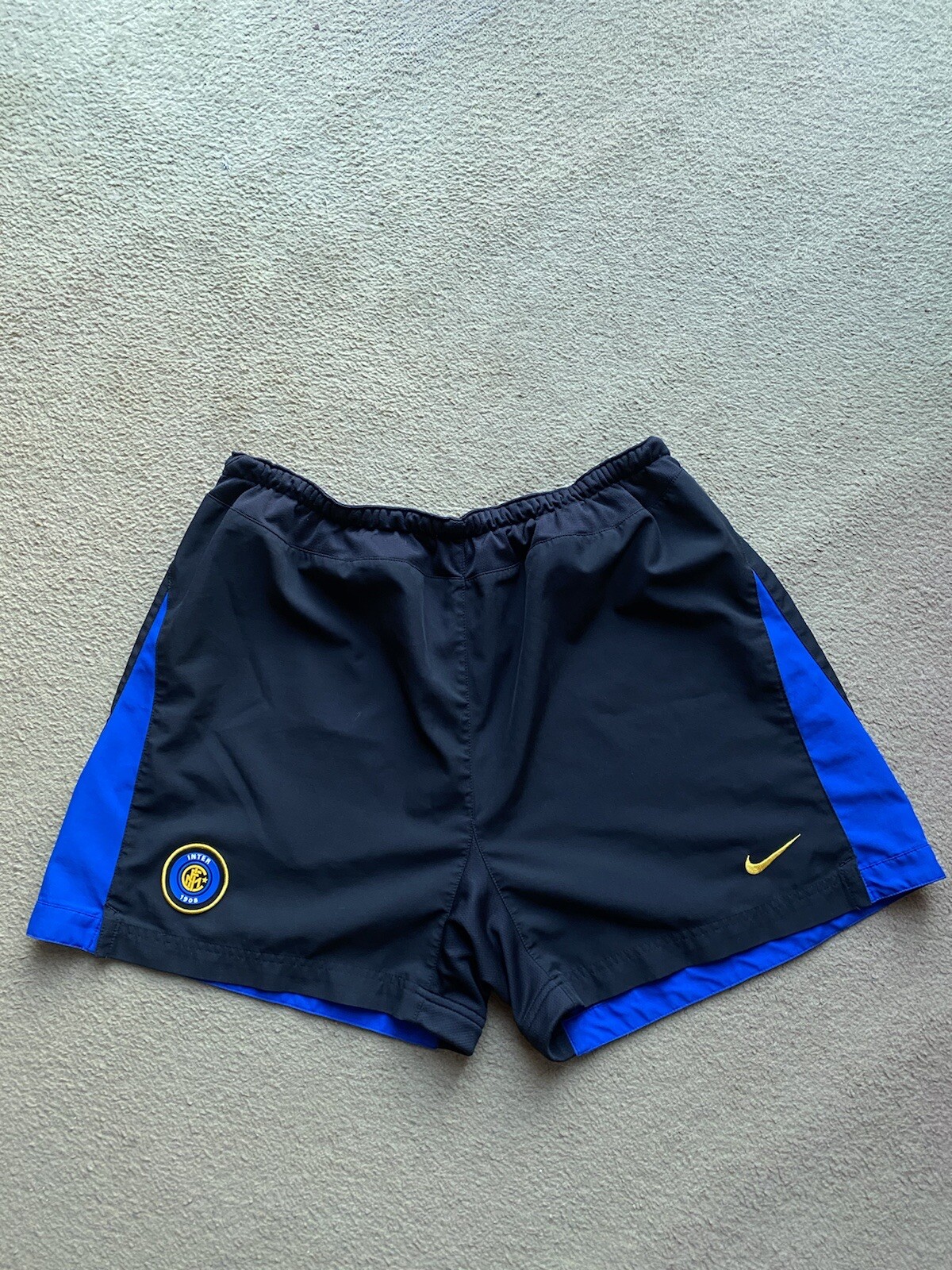 Vintage Inter Milan Shorts Mens XXL Black Total 90 Nike Football ...