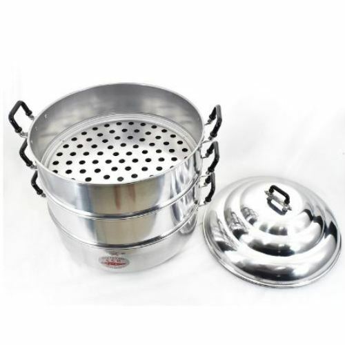 Pot Steamer aluminum 40 cm Cooking Asian Thai Chinese Rice DimSum Steam ...