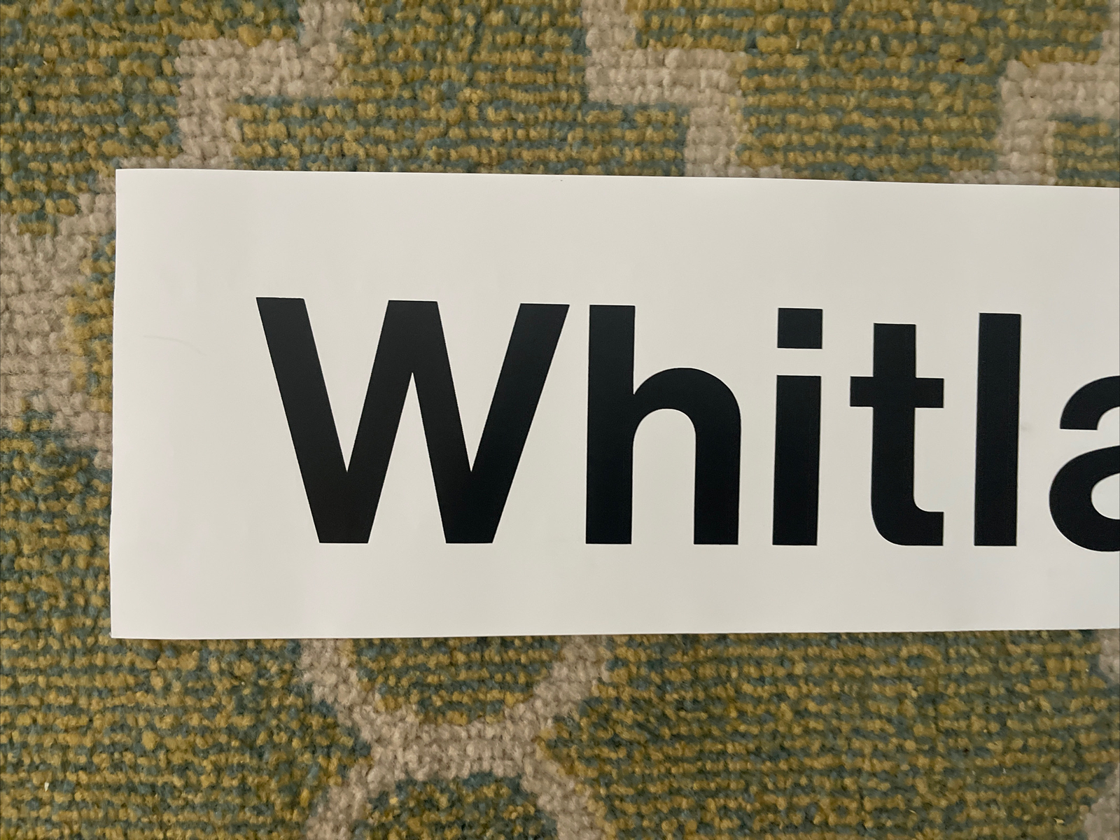 ARRIVA TRAINS DESTINATION BLIND “WHITLAND” | eBay UK