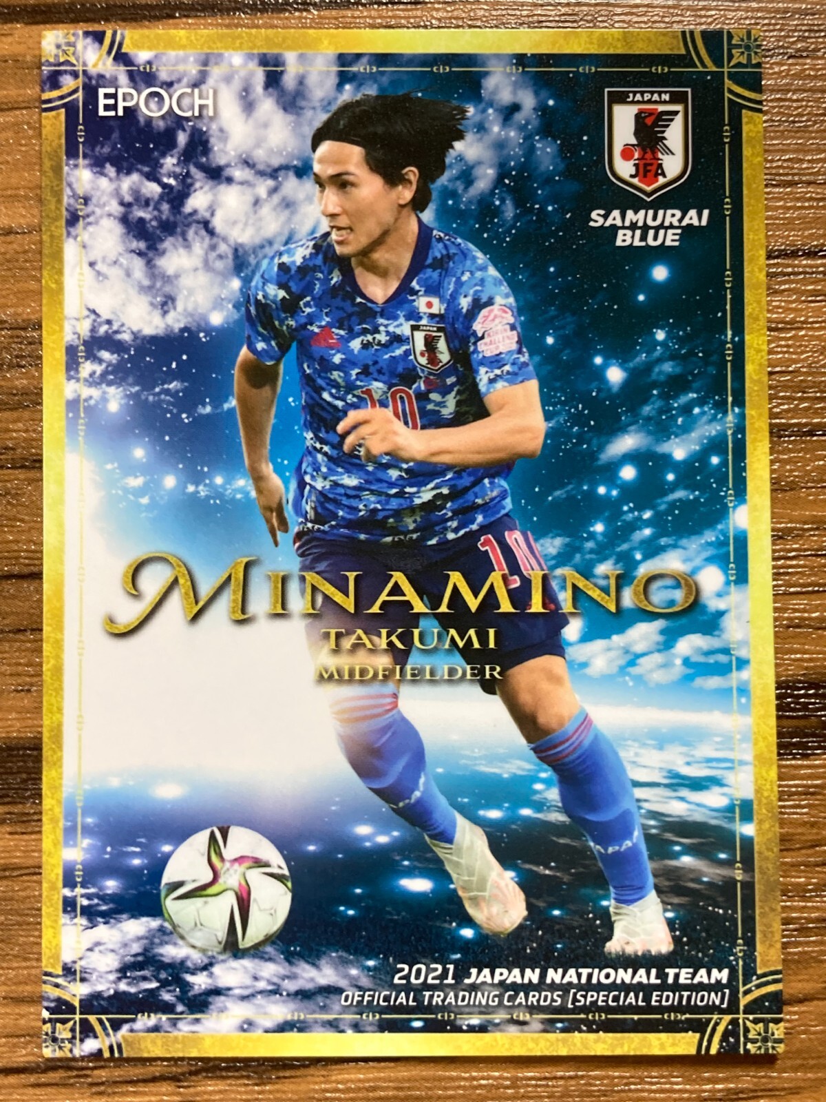 Takumi Minamino Card Japan National Team Soccer 2021 Free Shipping! | eBay