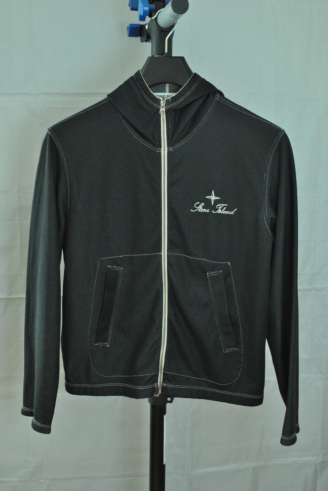 Stone Island vintage Y2K emboidered logo compass zip … - Gem