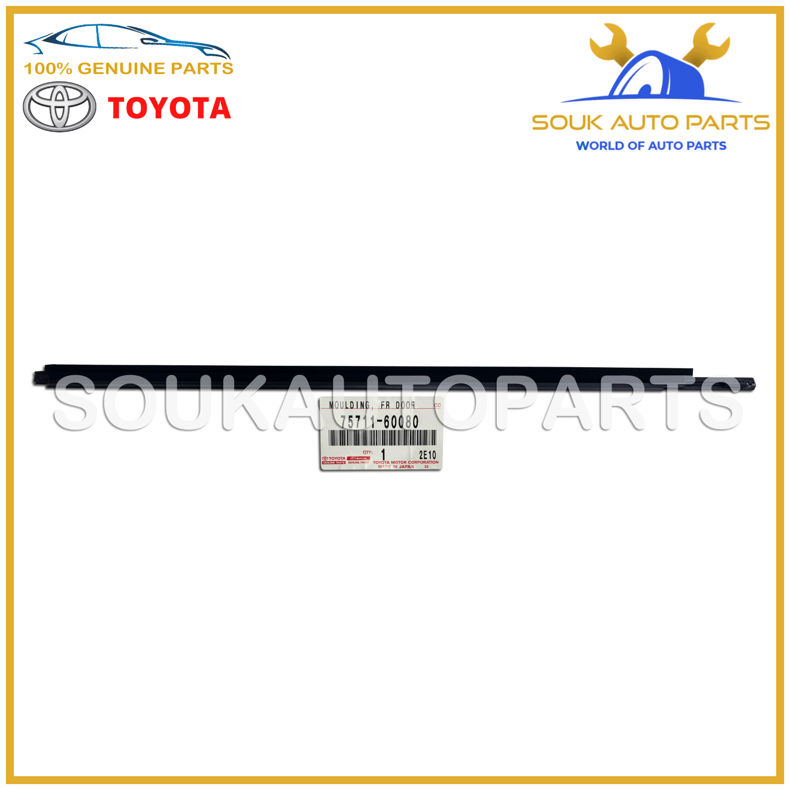 OEM Toyota 7571160080 Moulding Front Door Belt RH 75711-60080 for sale ...