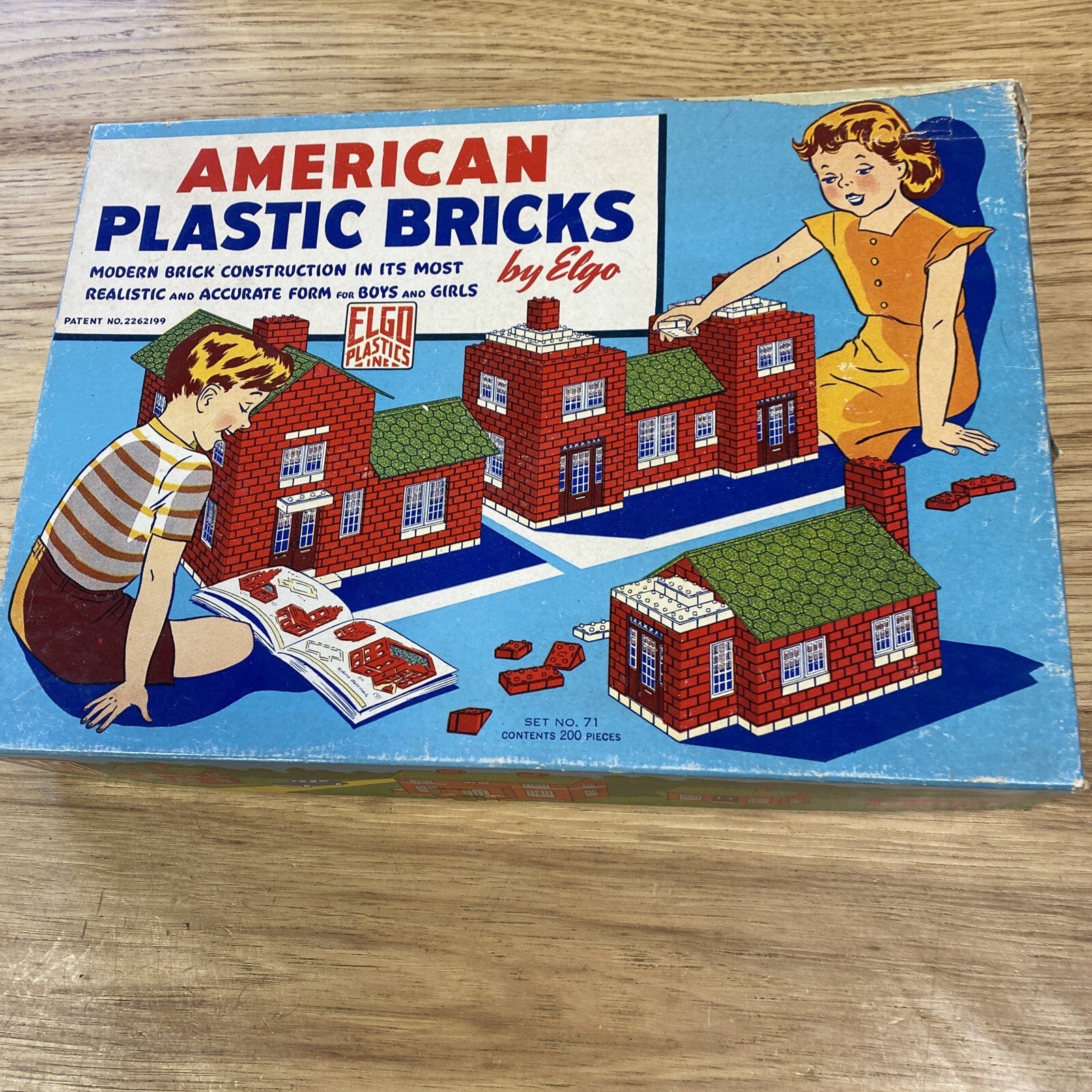 American Plastic Bricks By Elgo Set no. 71 X2 60/1-P X3 With Original ...