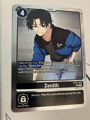 Zenith BT21-087 R Digimon CCG | World Convergence NM | eBay