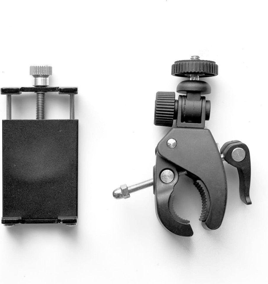 Nootle Quick Release Pipe Clamp and Universal Phone Mount Adjustable ...