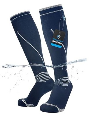 Waterproof Wading Socks Knee High For Men & Women Hiking Large Grey ...