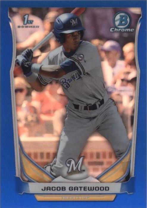2014 Bowman Draft - Chrome Jacob Gatewood #CDP39 Blue Refractor /399 ...