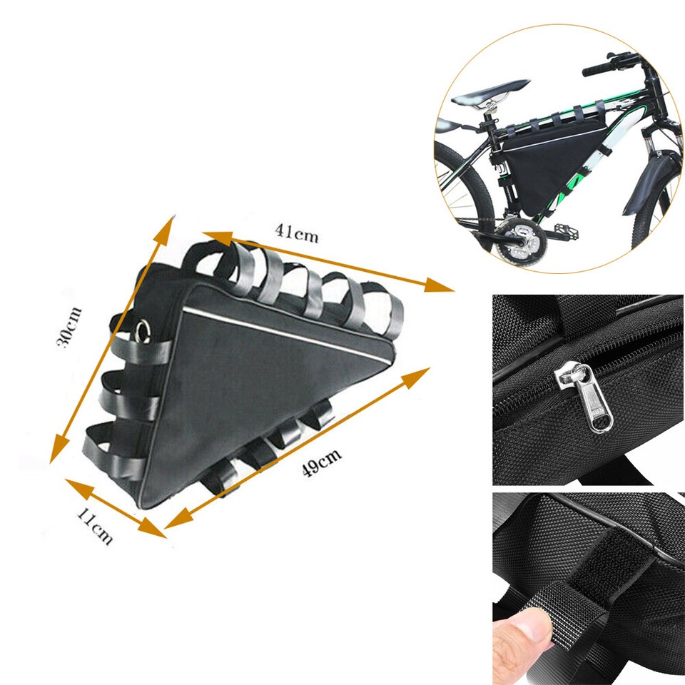 MTB Triangle Bag Electric Mountain Bike Li-Ion Battery Case Bicycle ...