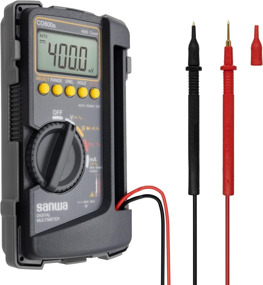 JAPAN SANWA CD800A Digital Multimeter DMM 4000 Volt counter tester ...
