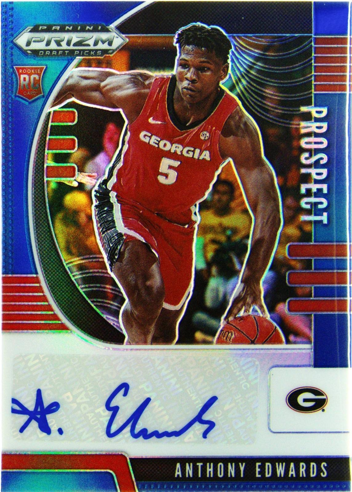 2020-21 Panini Prizm Draft Picks - Prospect Autographs Anthony Edwards ...