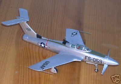 Republic XF-84H Thunderscreech Airplane Wood Model New | eBay