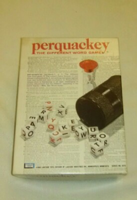 Vintage Perquackey Game 1969 Race Dice Lakeside Toys Vocabulary ...