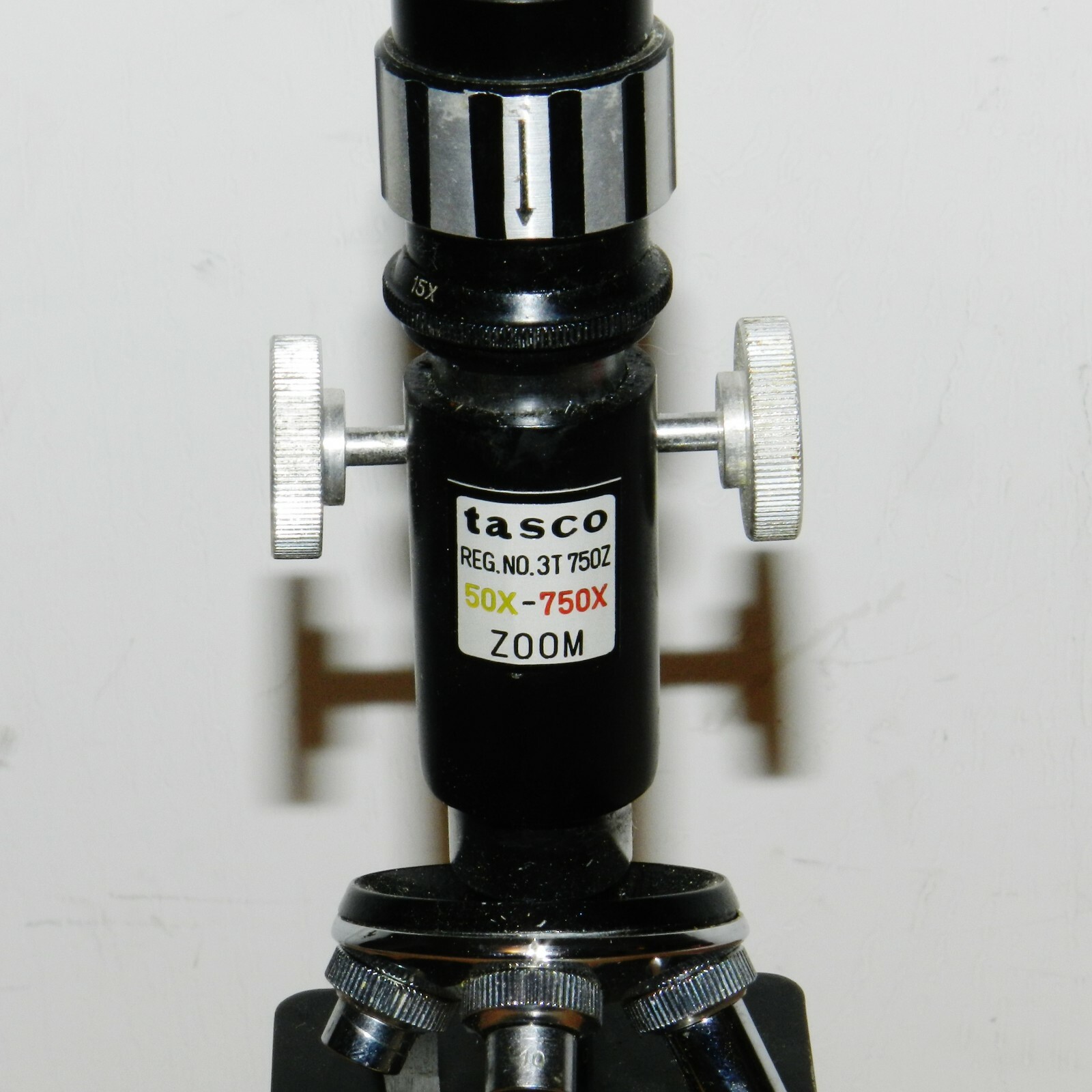 Vintage Tasco 50X -750X ZOOM Fine Focus Deluxe Microscope In Wooden ...